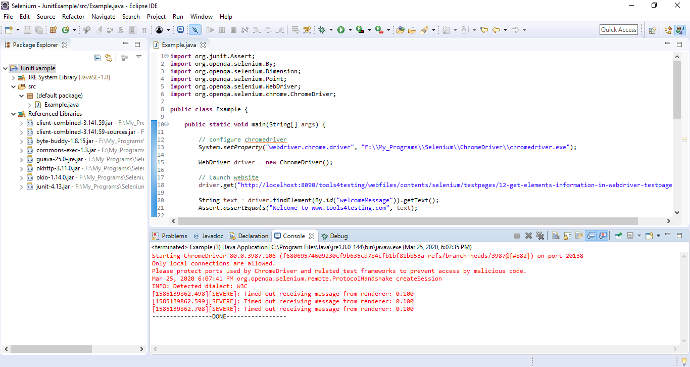 How To Assert In Selenium Using Junit Different Assert Methods Tools4testing